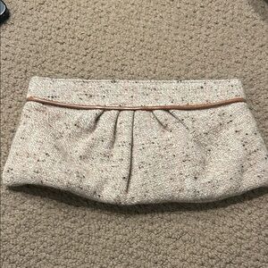 Lauren Merkin | Bags | Lauren Merkin Tan Tweed Clutch | Poshmark